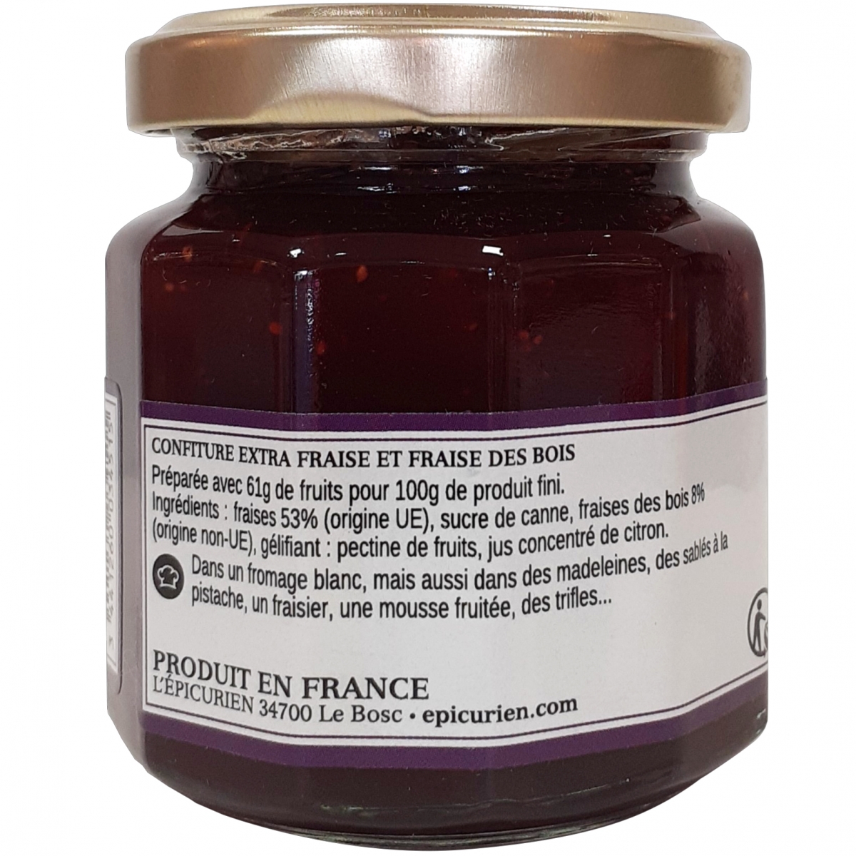 Fraise et Fraise des Bois 125gr