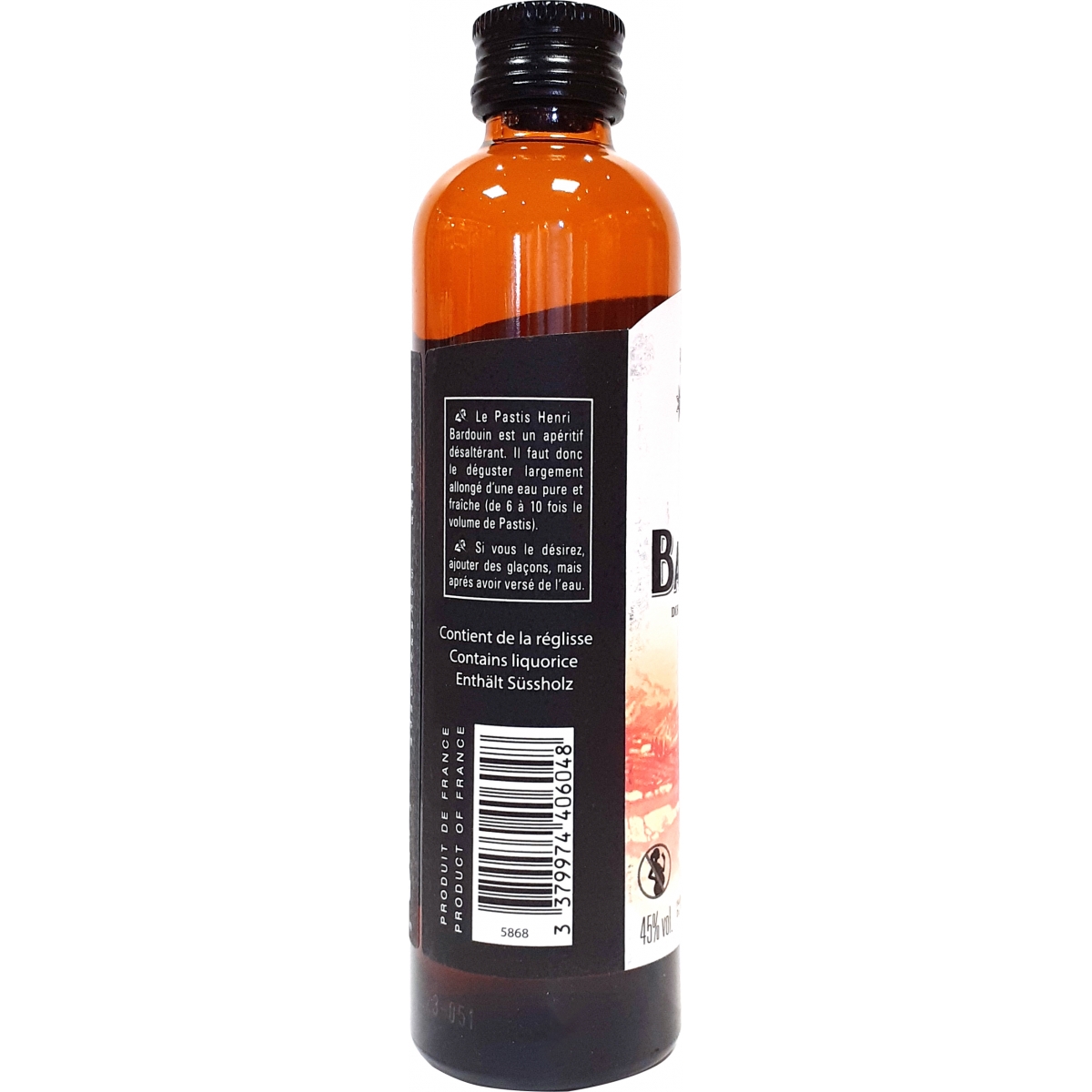 Pastis Henri Bardouin 45° 10cl - Distillerie de Provence